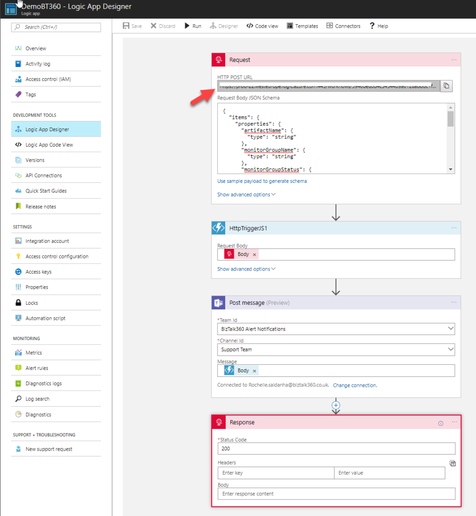 Integrating Microsoft Teams as a Notification channel in BizTalk360 | BizTalk360 Blogs