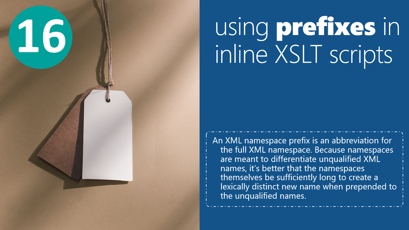 Using Prefixes In Inline Xslt Scripts 8294