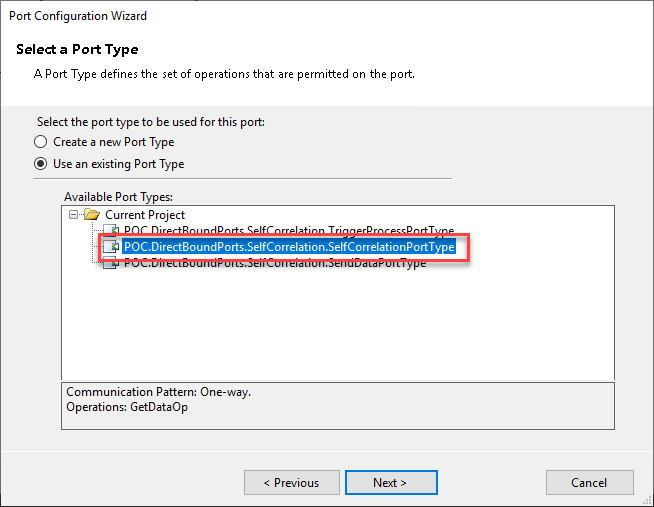 Configuring Self-Correlating Direct Bound Ports